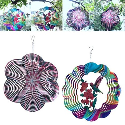 Wind Wind Chimes 3D Stainless Steel Windmill Spiral Decorations Wind ...