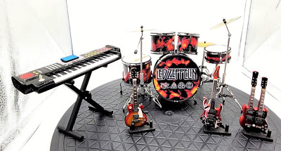 Led Zeppelin Miniature Drum - Guitar & Yamaha Keyboard Instrument Set ...