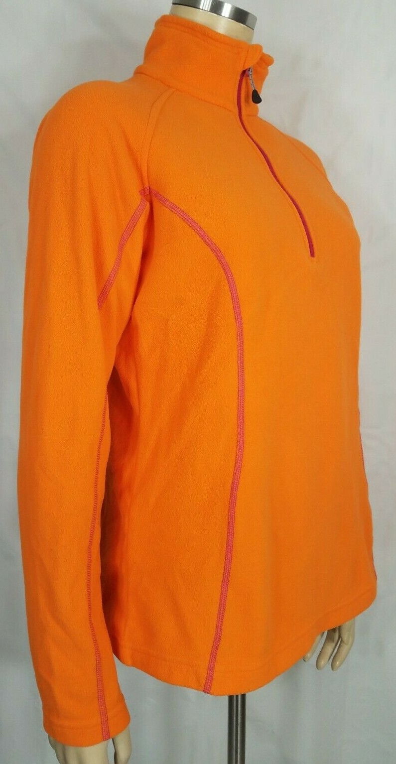 Mountain Hardwear orange pink 1/4 Zip pullover fleece… - Gem