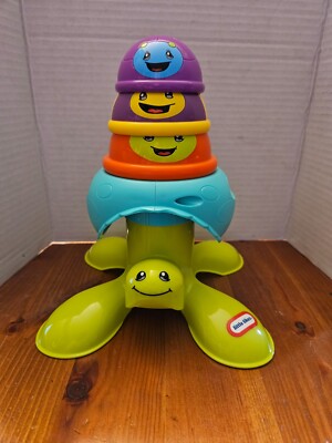 Little Tikes Activity Garden Playset Turtle Stacker Pops Off 3 Stacking ...