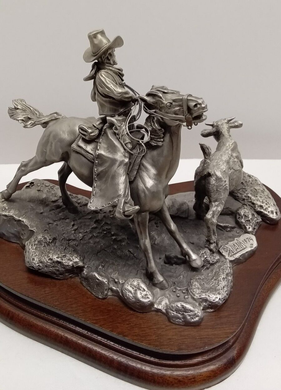Chilmark Pewter Sculpture by Don Pollan "MAVERICK CALF" 1974 | eBay