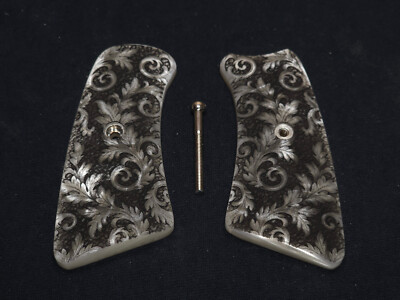 Pearl Floral Scroll Ruger GP100/Super Redhawk Grip Inserts Engraved ...