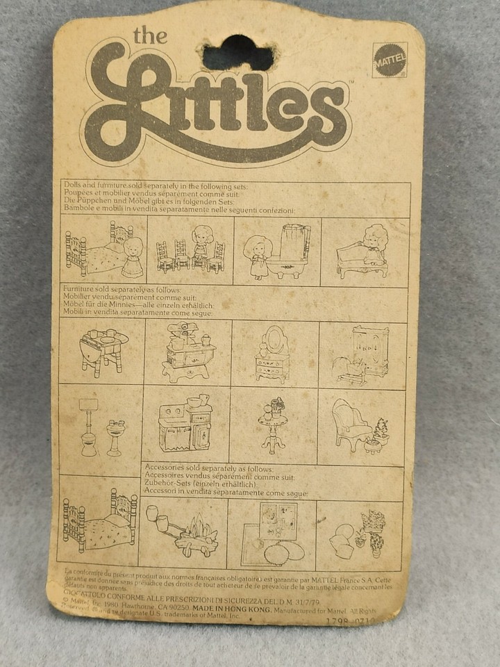 The Littles No. 1798 Sink & Ice Box Metal Plastic Mattel Dollhouse ...