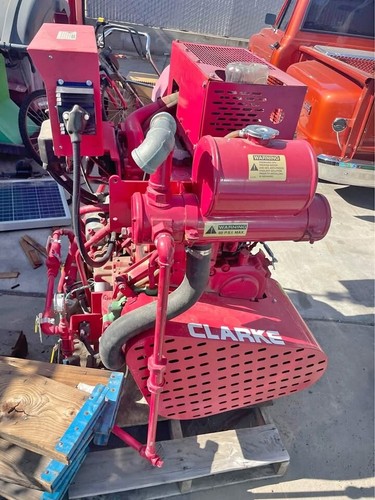 Cummins Clarke Diesel Fire Pump Engine low hours 90 day warranty | eBay
