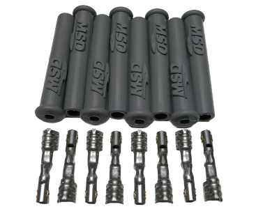 MSD 3301 Spark Plug Wire Plug Boots & Terminals Straight 180 Multi ...