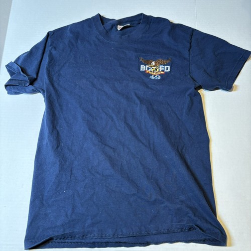 Baltimore City Fire Department Ladder 49 T-Shirt Blue Sz M A2067 | eBay