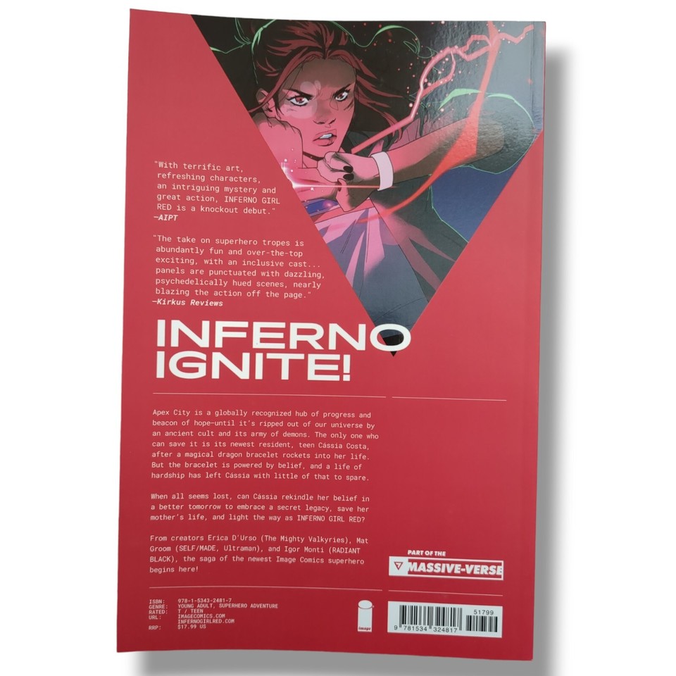INFERNO GIRL RED VOL 1 TRADE PAPERBACK - A MASSIVE-VERSE BOOK MV | eBay