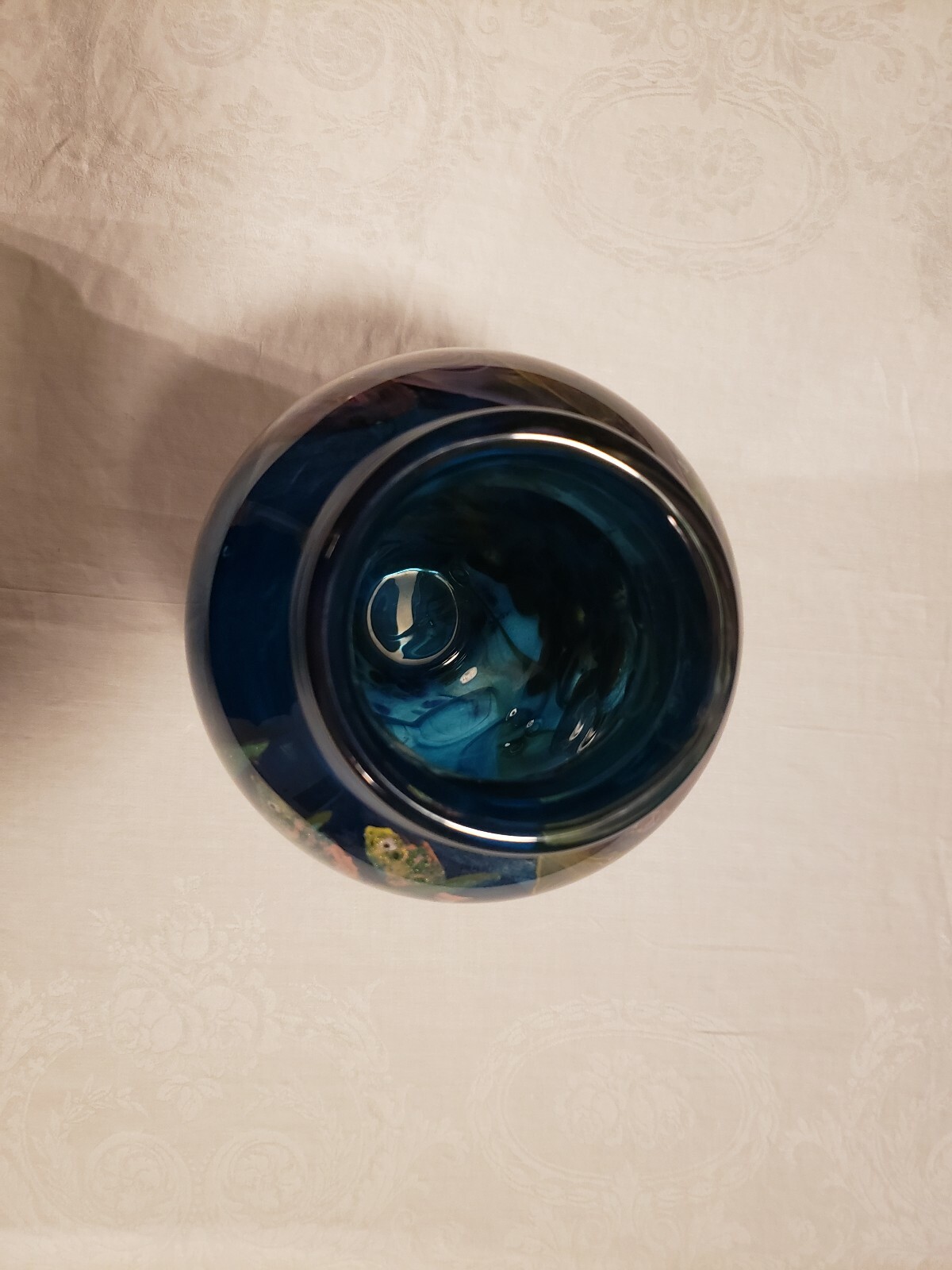 Signed David Small Art Glass Vase Marine Reliquary Series | eBay