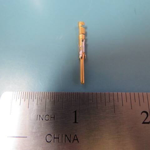 AMP 66103-4 Qty of 80 per Lot Pin Contact Gold Crimp 20-24 AWG Stamped ...