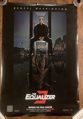 ORIGINAL THE EQUALIZER 3 ROLLED 2 SIDE TEASER MOVIE POSTER ONE SHEET NEW | eBay