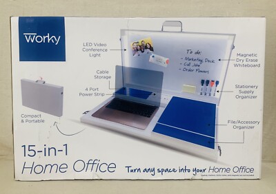 Worky The Home Office: 15-in-1 Portable Workspace | eBay
