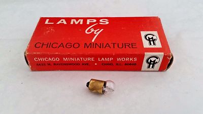 CHICAGO MINIATURE 356 MINIATURE LAMP 28 Volt 0.17 Amp G3-1/2 BAYONET ...