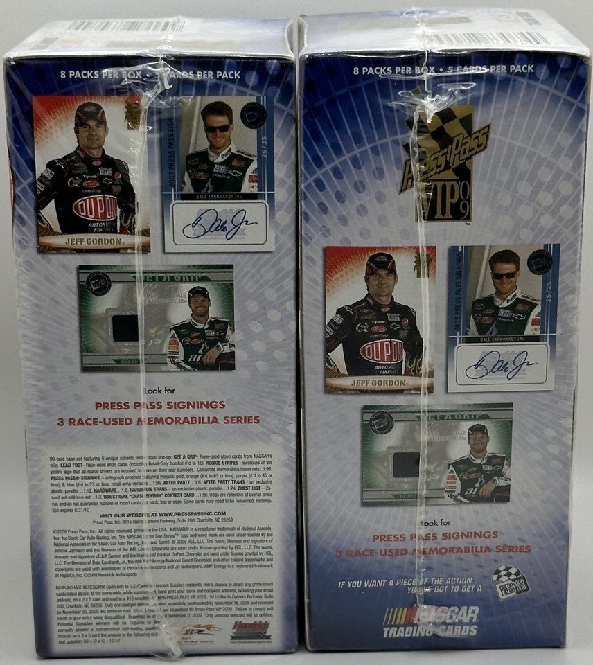 2009 Press Pass VIP NASCAR Racing Cards Factory Sealed Blaster Box | eBay