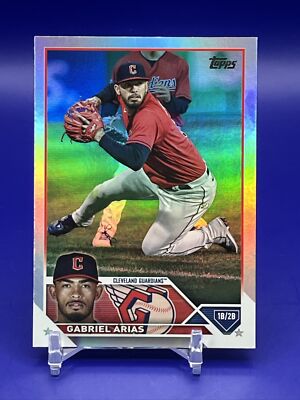 GABRIEL ARIAS RAINBOW FOIL 2023 TOPPS SERIES 2 402 - CLEVELAND ...
