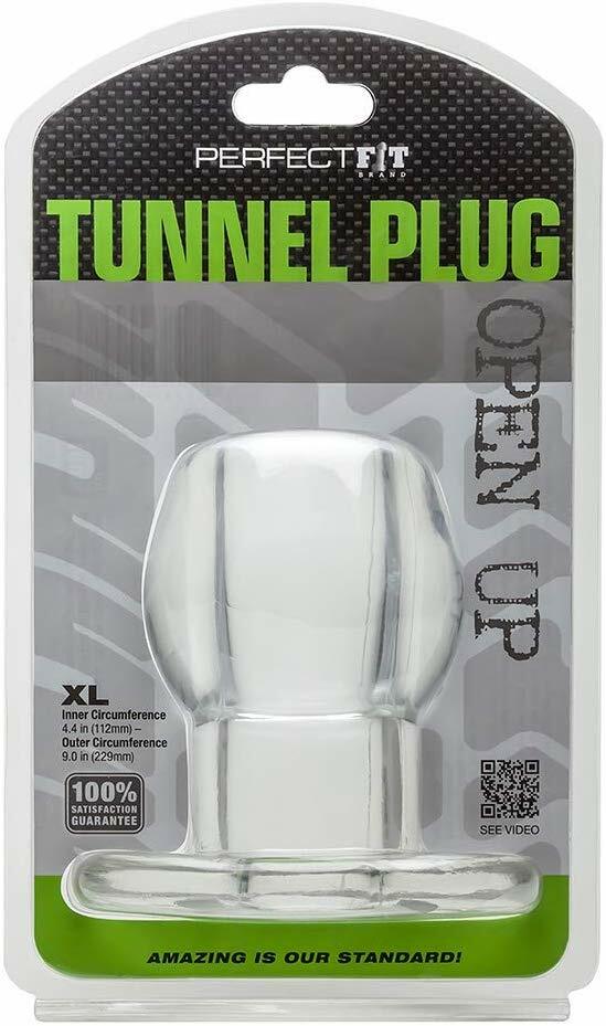 Perfect Fit Clear Tunnel Butt Plug Hollow Gape Anal Enema Play Sex Toy ...