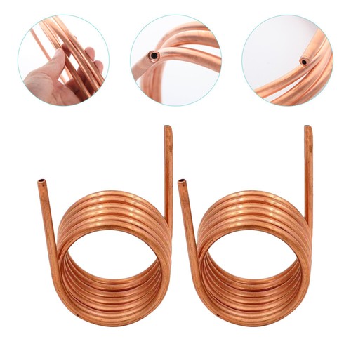 2pcs Copper Pipe Freezer Copper Tube Copper Tube Coil Refrigeration ...