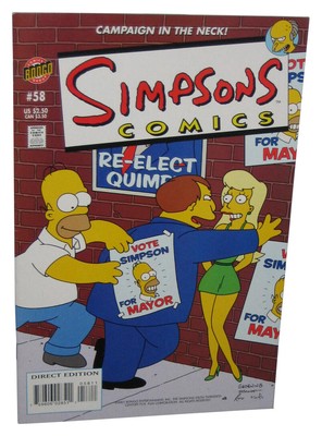The Simpsons (2001) Bongo Bd Livre Question #58 - (Campagne En The Col ...