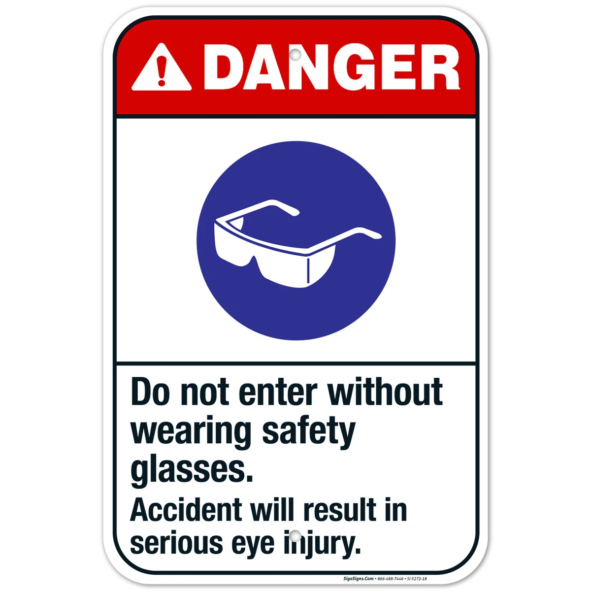 Safety Glasses Sign