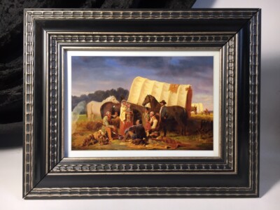William Ranney Old Scout's Tale Western Painting Print Framed Art ...