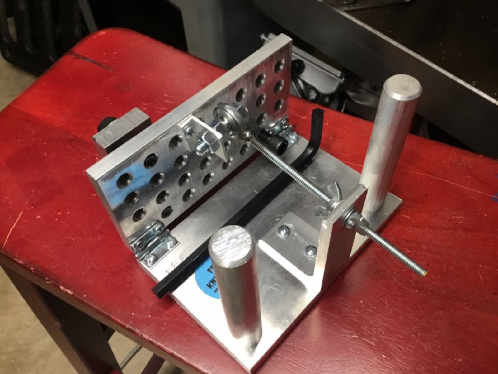 Tungsten KNIFE BEVEL GRINDING JIG 6" Aluminum & LINE SCRIBE SCRATCH ...