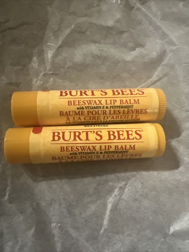 Burt's Bees Lip Balm Vitamin E & Peppermint- Unisex 0.15 oz- Pack of 2 ...