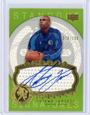 2004-05 Upper Deck Triple Dimensions ANTAWN JAMISON Auto /100 - Dallas ...
