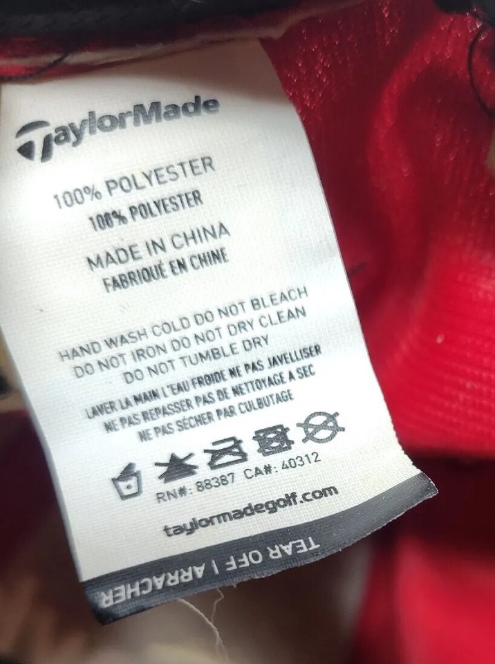 TaylorMade R15 Aeroburner Logo Golf Tour Hat Red Adjustable Strap | eBay