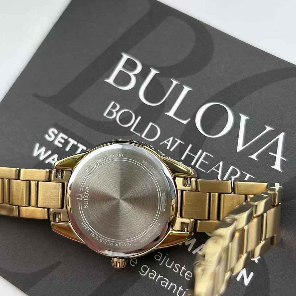 New Bulova Sutton White Diamond Dial Stainless Steel Women's Quartz ...