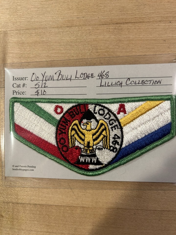 Oo Yum Buli OA Lodge 468 S12 | eBay