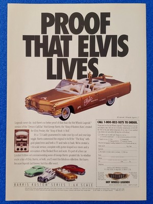 1998 HOT WHEELS LEGENDS ELVIS PRESLEY "DREAM CADILLAC" BY GEORGE BARRIS ...