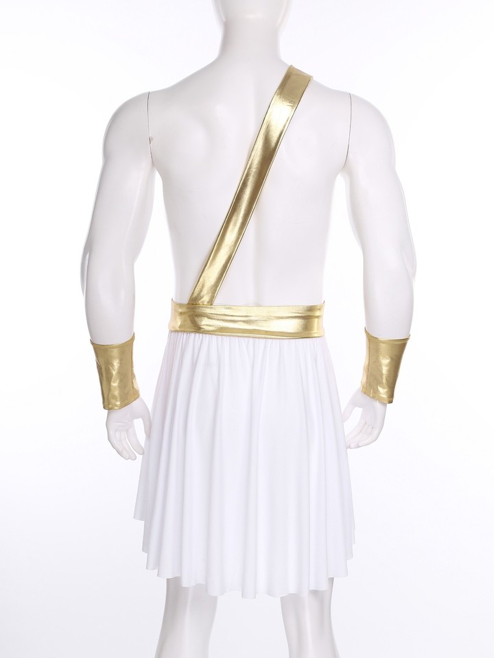 Mens Cosplay Toga Fancy Dress Roman Outfits God Of Love Cupid Costume ...