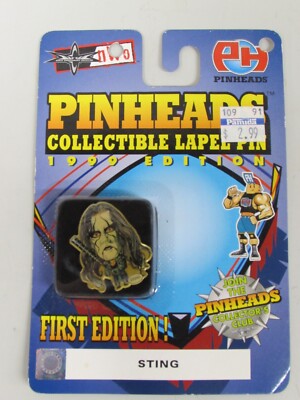 Sting 1" Collectible Label Pin WCW Pinhead Promotions, LLC NIB | eBay