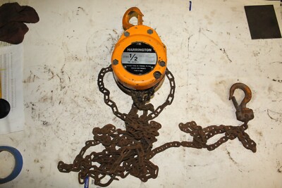 Harrington Hoist. 1/2 ton cap. CF005 | eBay