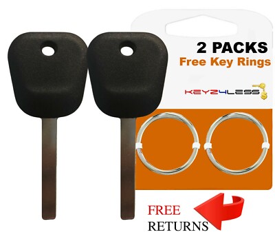 2x Replacement Key Blank Chevrolet Silverado Fits 2014 2015 2016 2017 ...