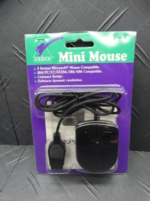 Addison Technology 2 Button Mouse for IBM PC/XT/AT286/386/486 Vintage ...