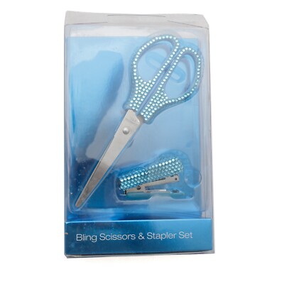 Bling Office Desk Accessories Set Crystal Scissor and Small Stapler | eBay