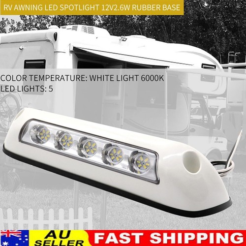 200mm LED Awning Light 12V Exterior RV Caravan Boat Wall Lamp White ...