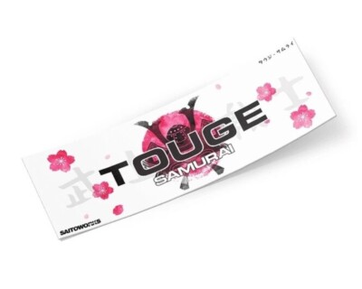 Touge Samurai Decal Sticker Red for Toyota Nissan Mitsubishi Mazda Ford ...