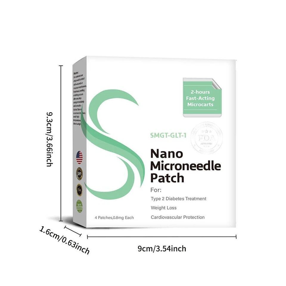 Nano Micro-needle Patch -SMGT-GLP-1 Patch-Unisex Slimming Microneedle ...