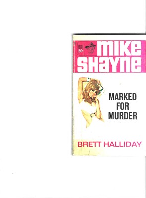 MARKED FOR MURDER-Brett Halliday-Dell, 1968 | eBay