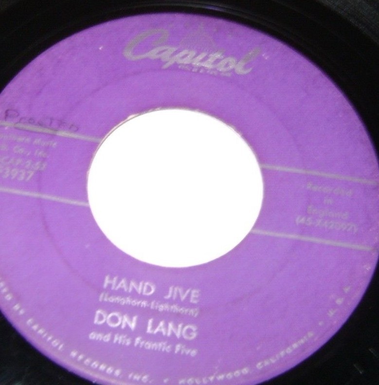 Rockabilly Rock Roll 45 DON LANG “Ramshackle Daddy”/"HAND JIVE" CAPITOL ...