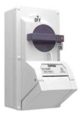 Clipsal SWITCHED SOCKET OUTLET 500V 63A 5-Pins Round, Heavy Duty ...