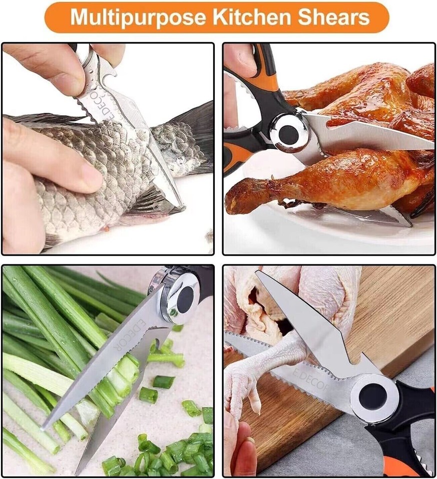 Heavy Duty Kitchen Scissors, Sharp Kitchen Scissors Multipurpose ...