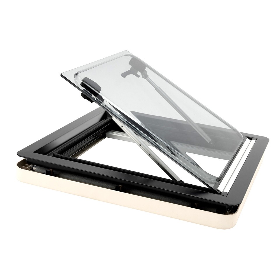 RV Caravan Hinged Push Out Window Hatch Vent Skylight 450*500mm w/Blind ...