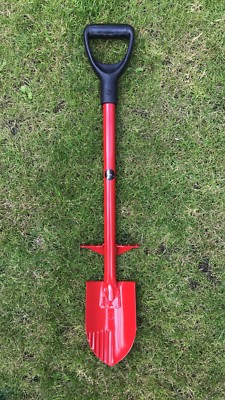 Black Ada Spartan Metal detecting Spade -Searcher Magazine Red | eBay