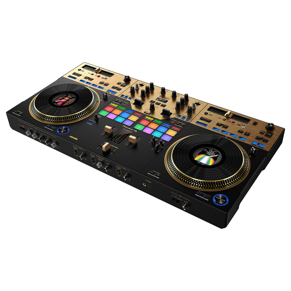 Pioneer DJ DDJ-REV7 Limited Edition Gold DJ Controller with Decksaver ...