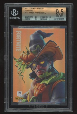 PATCH PATROLLER U 2019 Panini Fortnite Series 1 USA Holofoil #133 BGS 9 ...