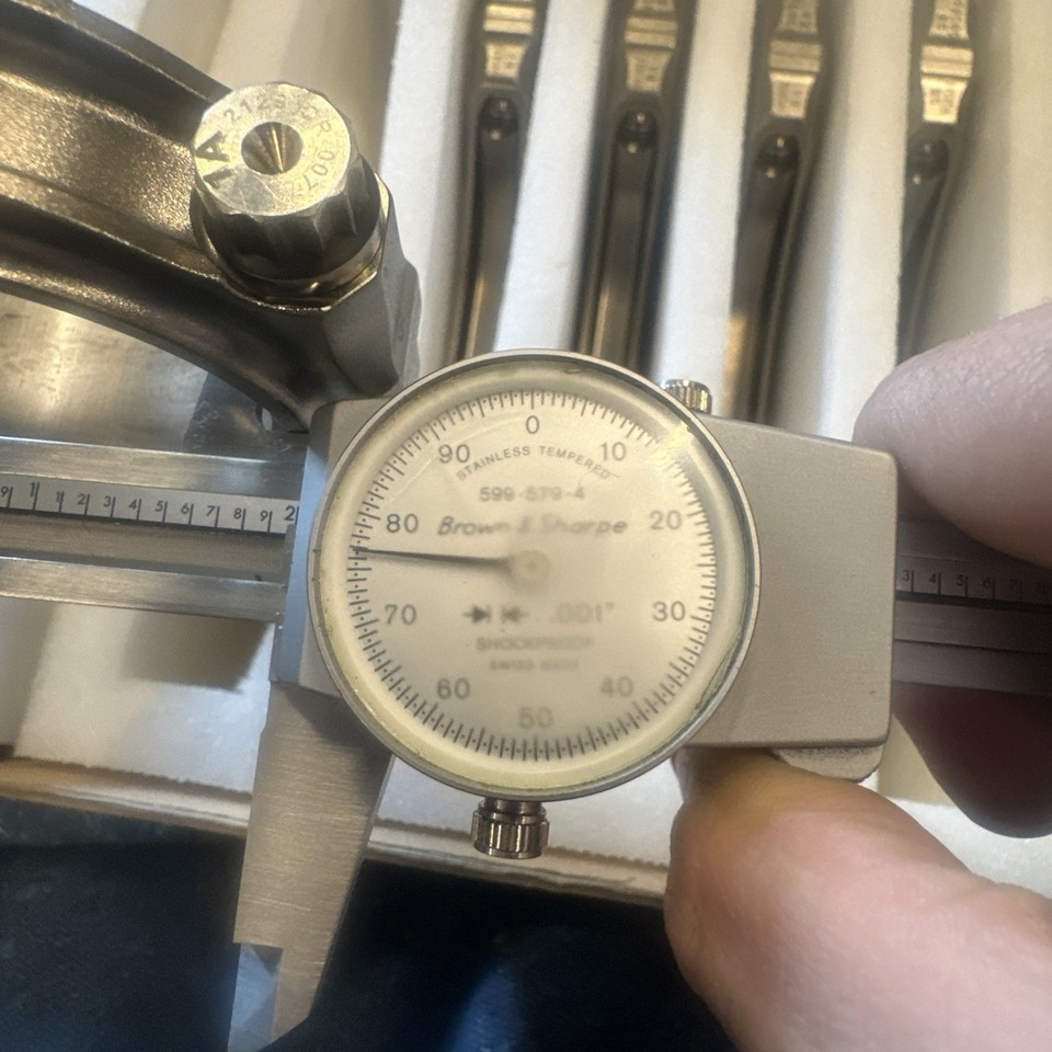 8 Matched Set Pankl Connecting Rods 6.200 Hendrick R07 NASCAR Race Used ...