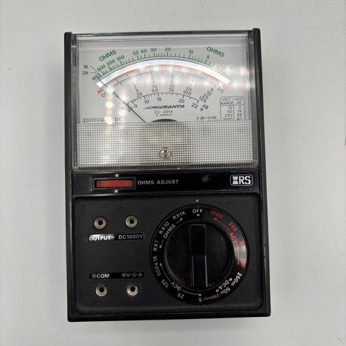Vintage Micronta Radio Shack 22-201A Analog Multimeter 18 Range ...