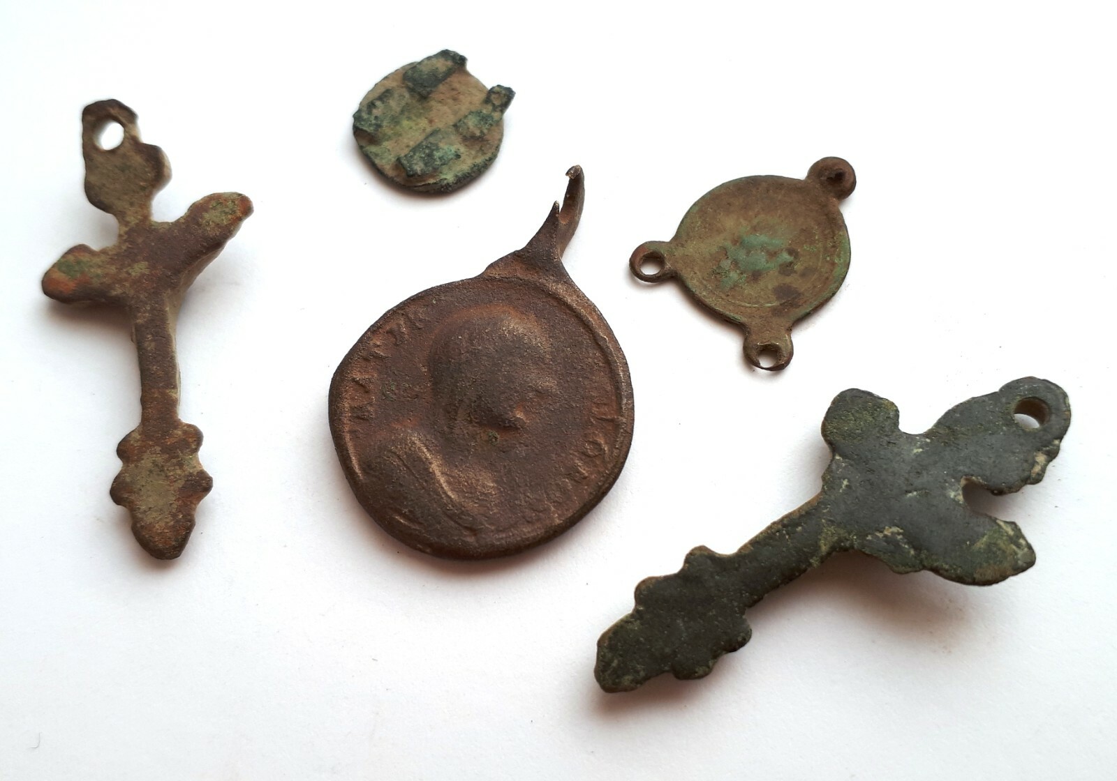 Original Medieval Catholic Relic Amulet Early Church 15th Cross Pendant ...